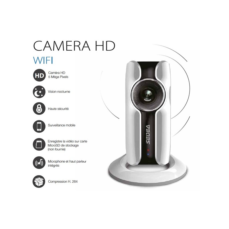 Caméra de surveillance WiFi HD SEDEA