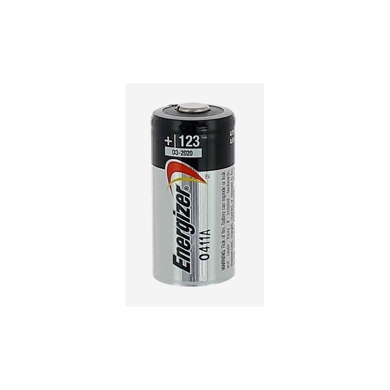 Pile Lithium 3Vcc CR123A Energizer