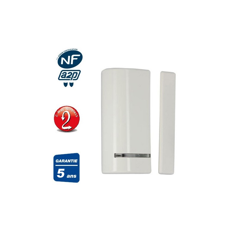 Détecteur sabot longue portée pour porte de garage pour alarme Risco ...