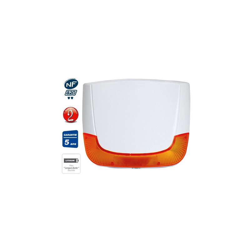 sirène intérieure 105 dB RWS42 pour système d'alarme Risco ou Sedea